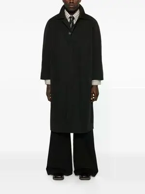 DUNST Buttoned Coat - Black
