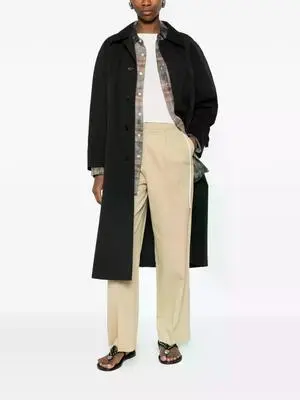 DUNST Buttoned Coat - Black