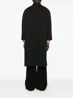 DUNST Buttoned Coat - Black