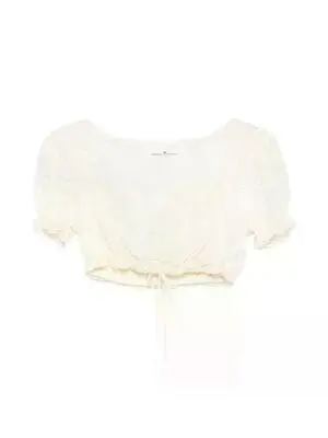 Ermanno Scervino Drawstring Top - Neutrals