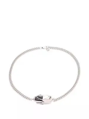 CAPSULE ELEVEN Crystal And Tourmaline Necklace - Silver