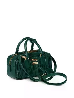 Miu Miu Arcadie Matelassé Nappa Leather Top Handle Bag