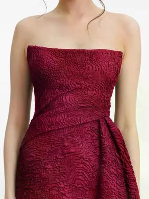 GEMY MAALOUF Strapless Draped Maxi Dress