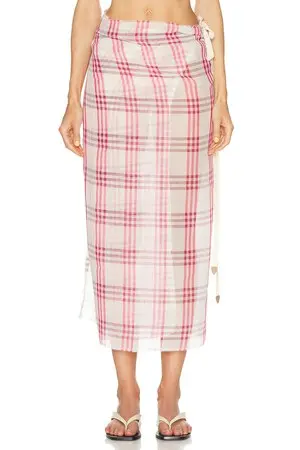 Burberry Plaid Pareo