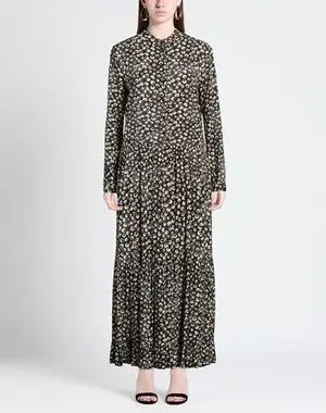 ALESSIA SANTI Polka-dot Maxi Shirt Dress