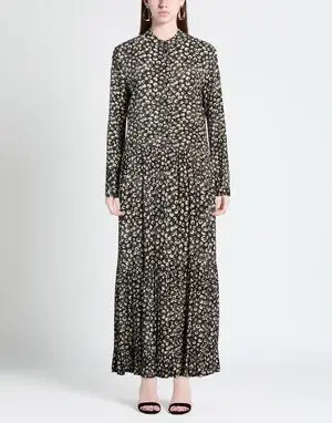 ALESSIA SANTI Polka-dot Maxi Shirt Dress