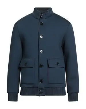 DONDUP Casual Jacket With Knitted Trims