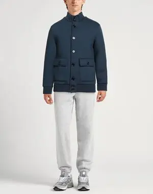 DONDUP Casual Jacket With Knitted Trims