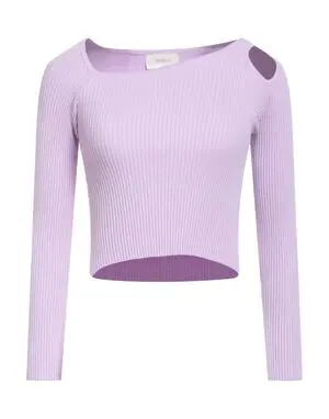 VICOLO Long Sleeve Ribbed Knit Top