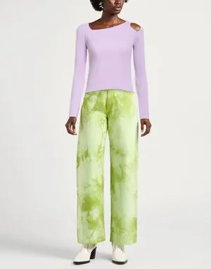 VICOLO Long Sleeve Ribbed Knit Top
