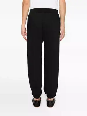 JIL SANDER Logo-embroidered Drawstring Trousers - Black