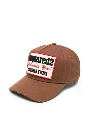 Dsquared2 Logo Patch Cap - Brown