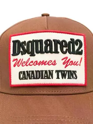 Dsquared2 Logo Patch Cap - Brown