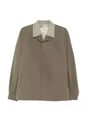 Our Legacy Contrast-collar Jacket - Green