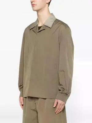 Our Legacy Contrast-collar Jacket - Green