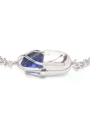 CAPSULE ELEVEN Crystal Lapis Lazuli Necklace - Silver