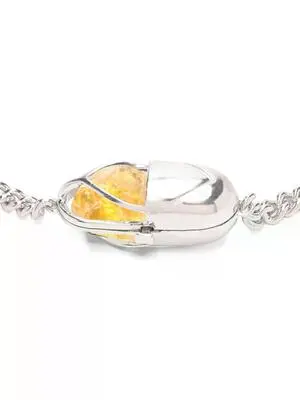 CAPSULE ELEVEN Crystal Citrine Necklace - Silver