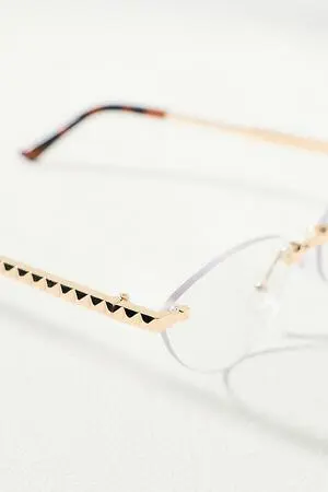 Anthropologie Slim Oval Blue Light Readers