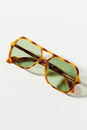 SPITFIRE Tort Translucent Aviator Sunglass - Tortoise/mint