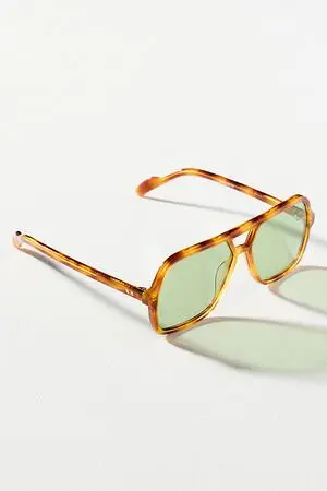 SPITFIRE Tort Translucent Aviator Sunglass