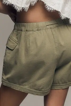 PILCRO Ruched Flight Shorts