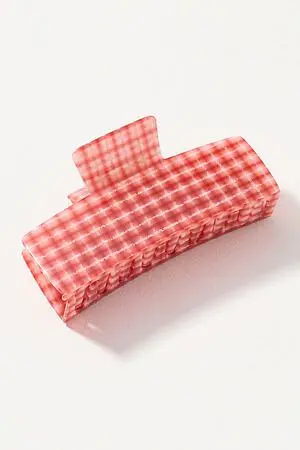 CHUNKS Plaid Claw Clip - Red Plaid