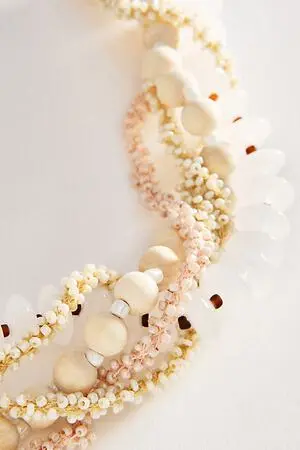 Anthropologie Layered Bead Cluster Necklace
