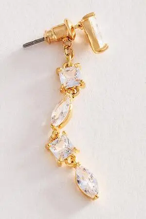 Anthropologie Crystal Drop Front-back Earrings