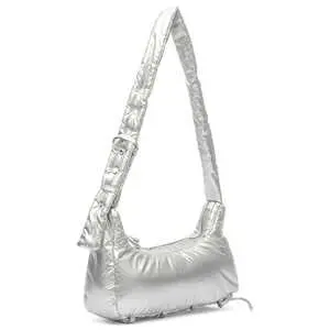 DAMSON MADDER Puffy Saz Crossbody Bag - Silver