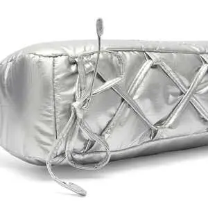 DAMSON MADDER Puffy Saz Crossbody Bag - Silver