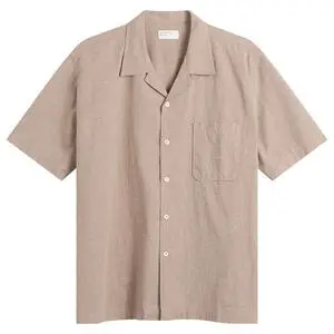 Universal Works Sido Linen Mix Road Shirt - Brown