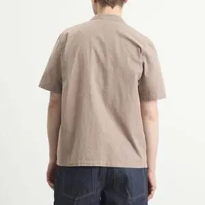 Universal Works Sido Linen Mix Road Shirt - Brown