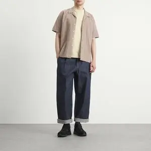 Universal Works Sido Linen Mix Road Shirt - Brown