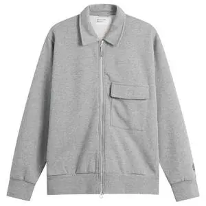 Universal Works Tyler Zip Sweat Jacket - Grey Marl