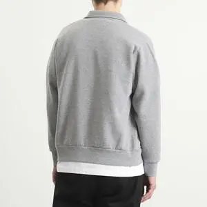 Universal Works Tyler Zip Sweat Jacket - Grey Marl