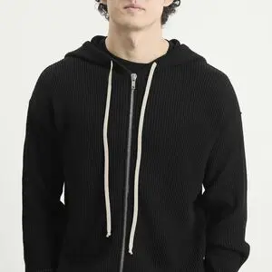 Rick Owens Zip Knitted Hoodie