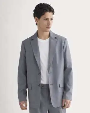Everlane Tropical Wool Blazer - Heathered Grey