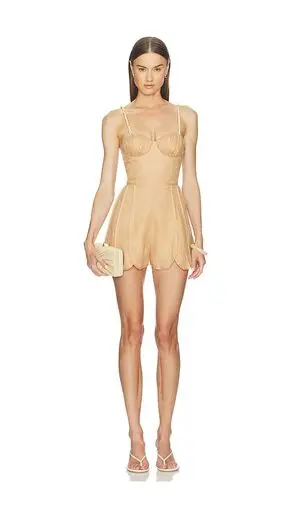 Azulu Coral Romper - Peach