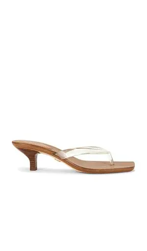 Veronica Beard Clear Jelly Kitten Heel Sandal