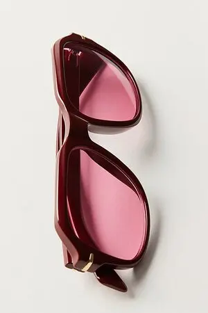 Free People Robi Square Sunglasses - Cranberry