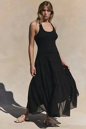 Free People Set Sail Maxi Dress - Black
