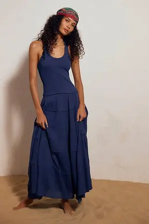 Free People Free People Free-est Set Sail Maxi Dress Poseidon
