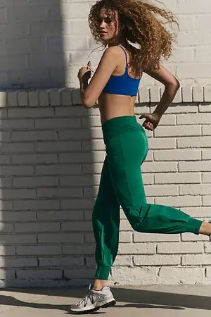 Free People Ready Or Not Joggers - Green Glow