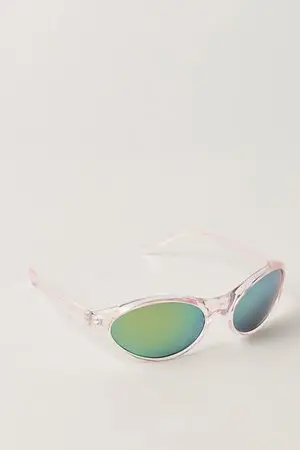 Free People Noir Buggy Sunglasses - Silver