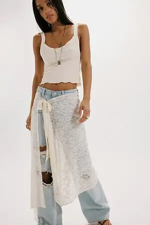 Free People Bali Lace Sarong - Ivory