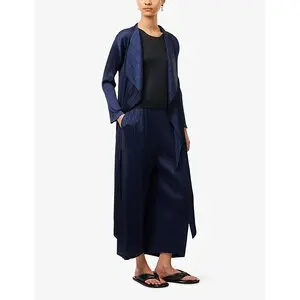 Issey Miyake Waterfall Pleats Knitted Coat