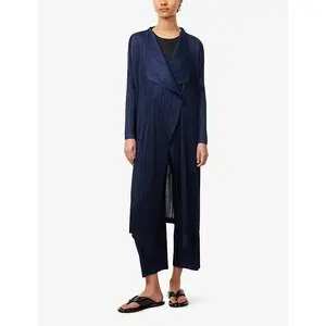 Issey Miyake Waterfall Pleats Knitted Coat