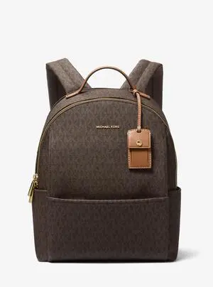 Michael Kors Sable Medium Signature Logo Backpack - Brown