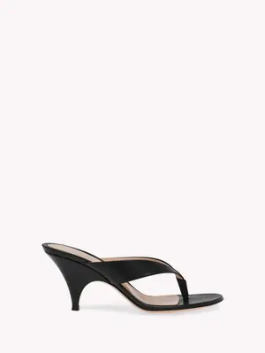 GIANVITO ROSSI Sofia Thong Sandals - Black - Calf