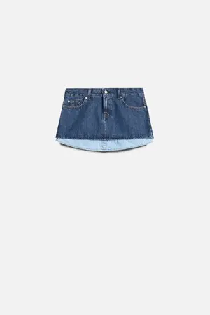 7 For All Mankind Cherry Mini Denim Skirt